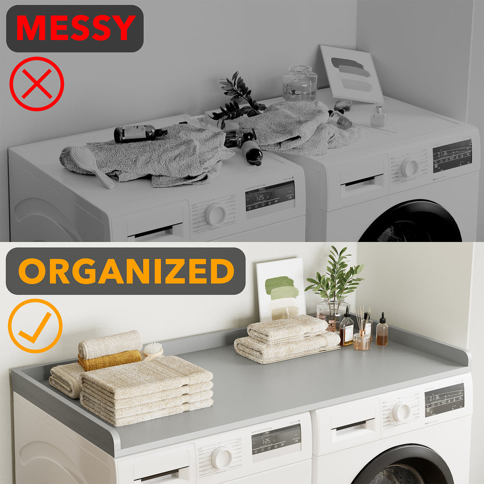 SpaceAid Laundry Countertop,Gray